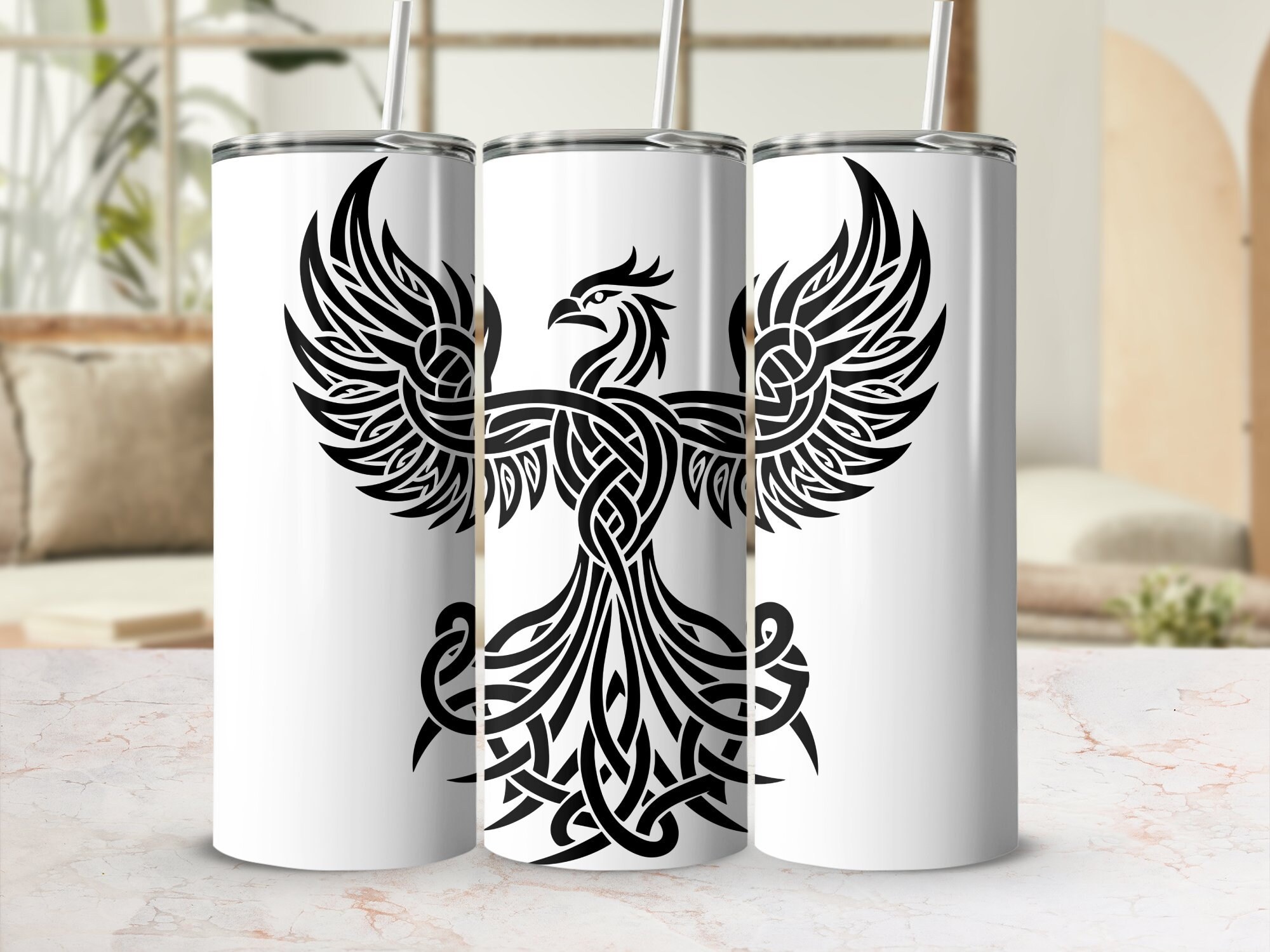 Celtic Phoenix Vector Art Svg, Ai, Eps, Png, Dxf Files for Cricut ...