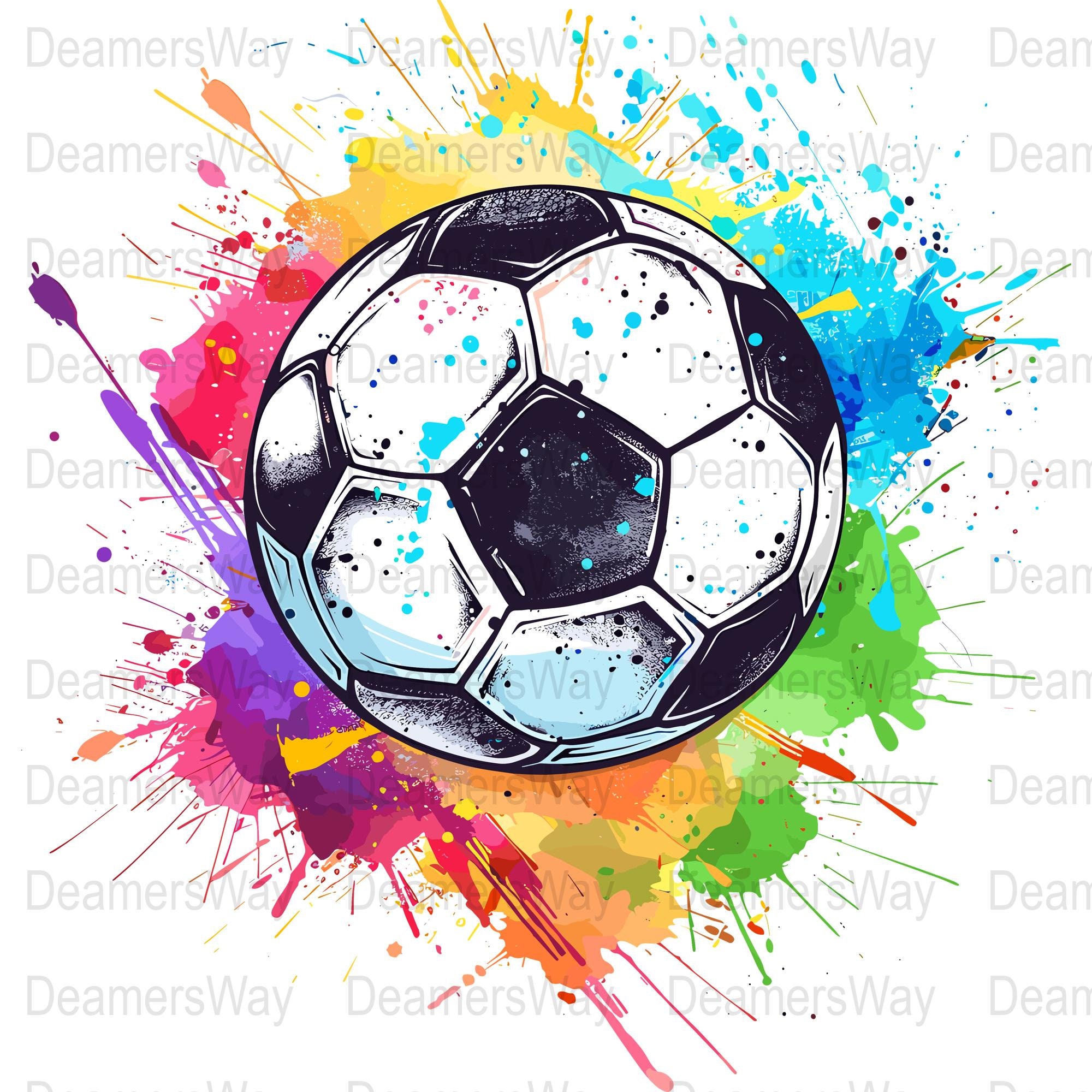 Colorful Soccer Ball Clipart Bundle: 10 High-quality Transparent Png ...