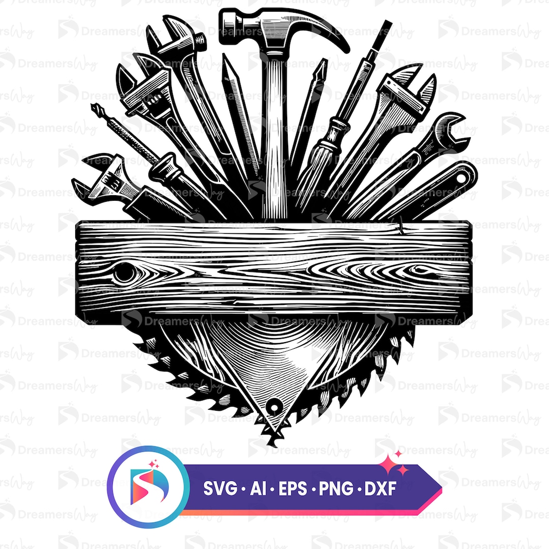 Vintage Woodworking Tools Vector Art, Digital Download, Svg, Png, Eps ...