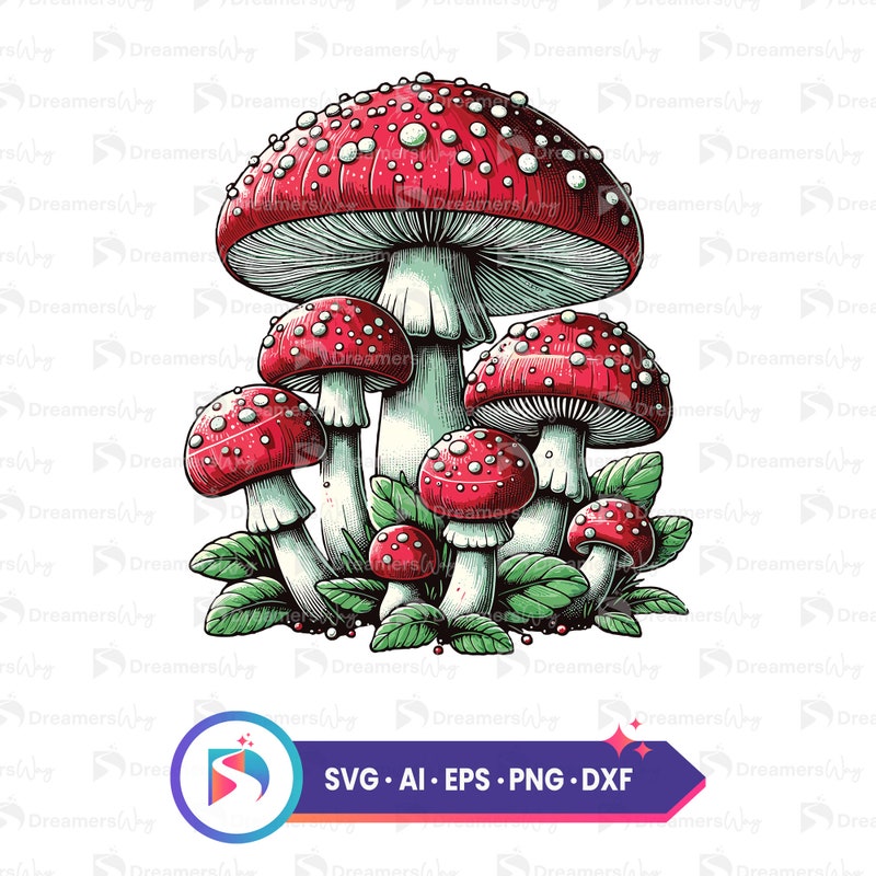 Red Mushroom - Etsy