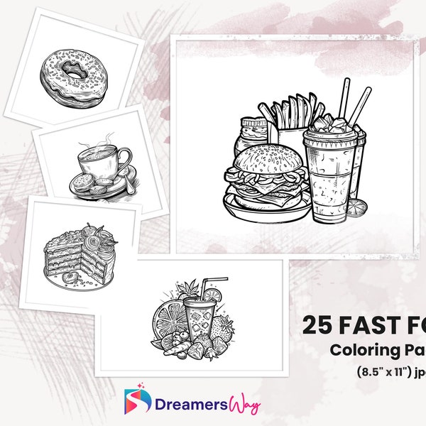 Food Coloring Book - Etsy