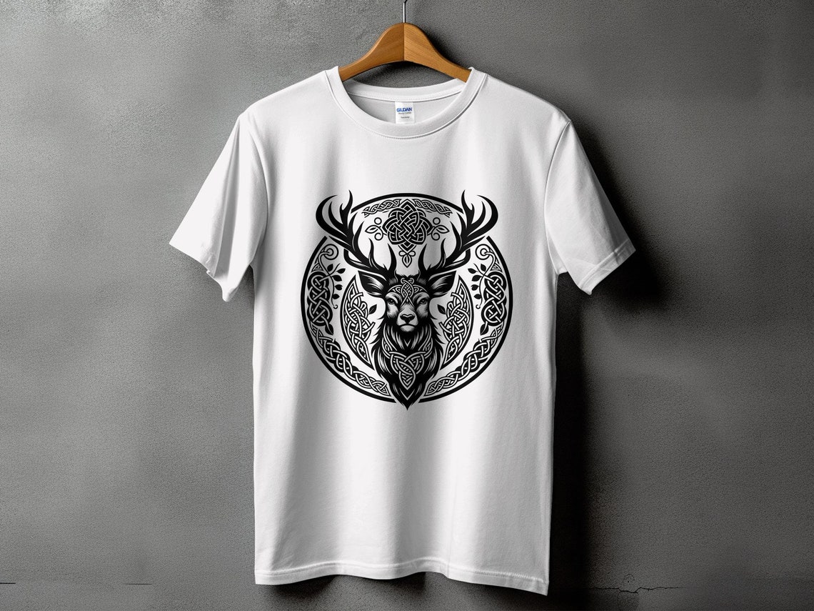 Celtic Deer Vector Art, Svg, Dxf, Png, Ai, Eps Files for Cricut and ...