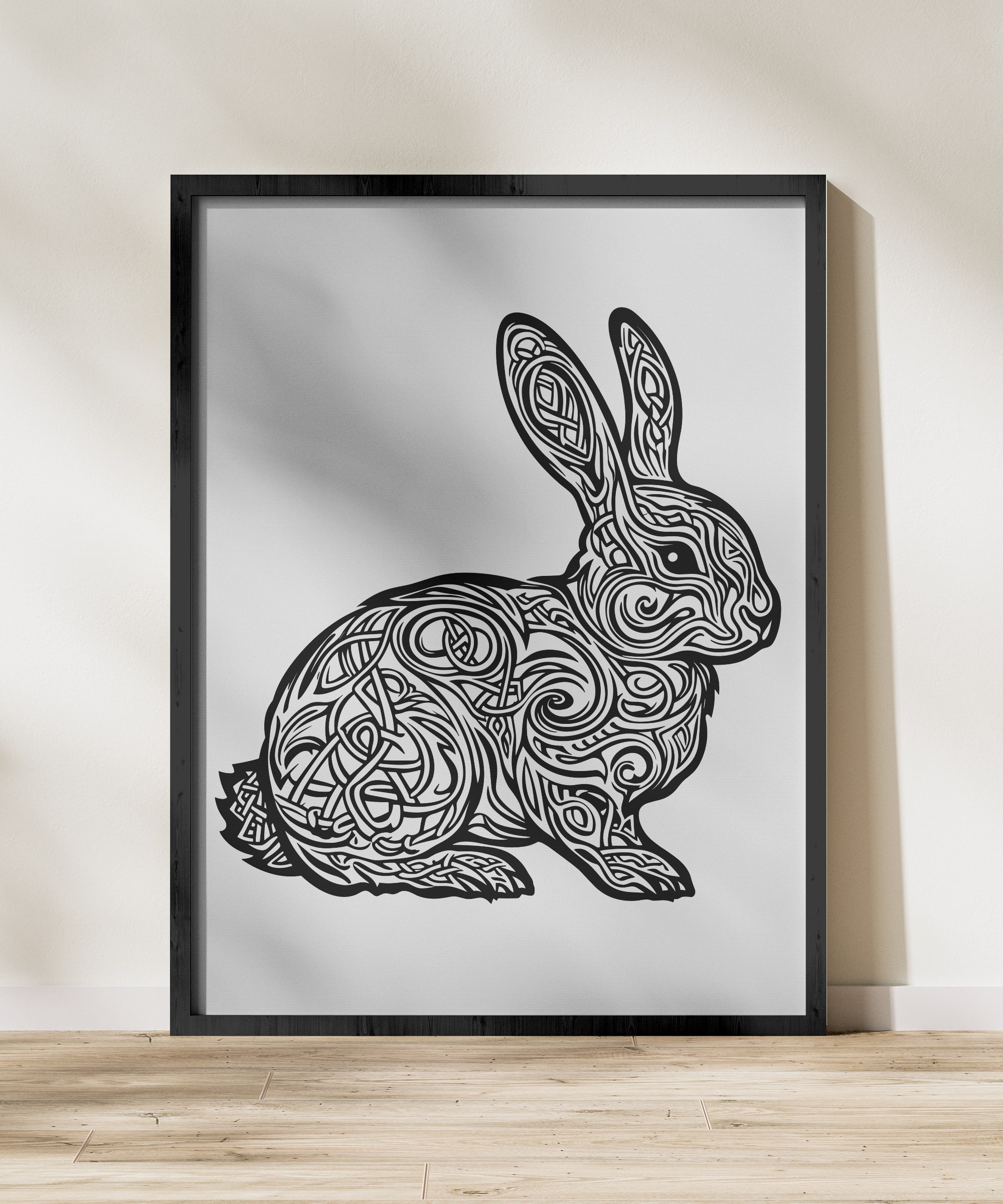 Kaninchen Silhouette, süsser Hase, Dxf, kommerzielle Nutzung, Instant ...