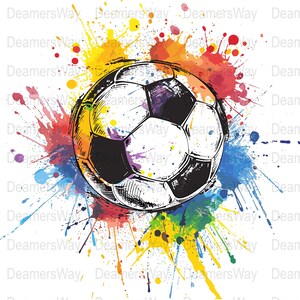 Colorful Soccer Ball Clipart Bundle: 10 High-quality Transparent Png ...