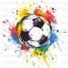 Colorful Soccer Ball Clipart Bundle: 10 High-quality Transparent Png ...