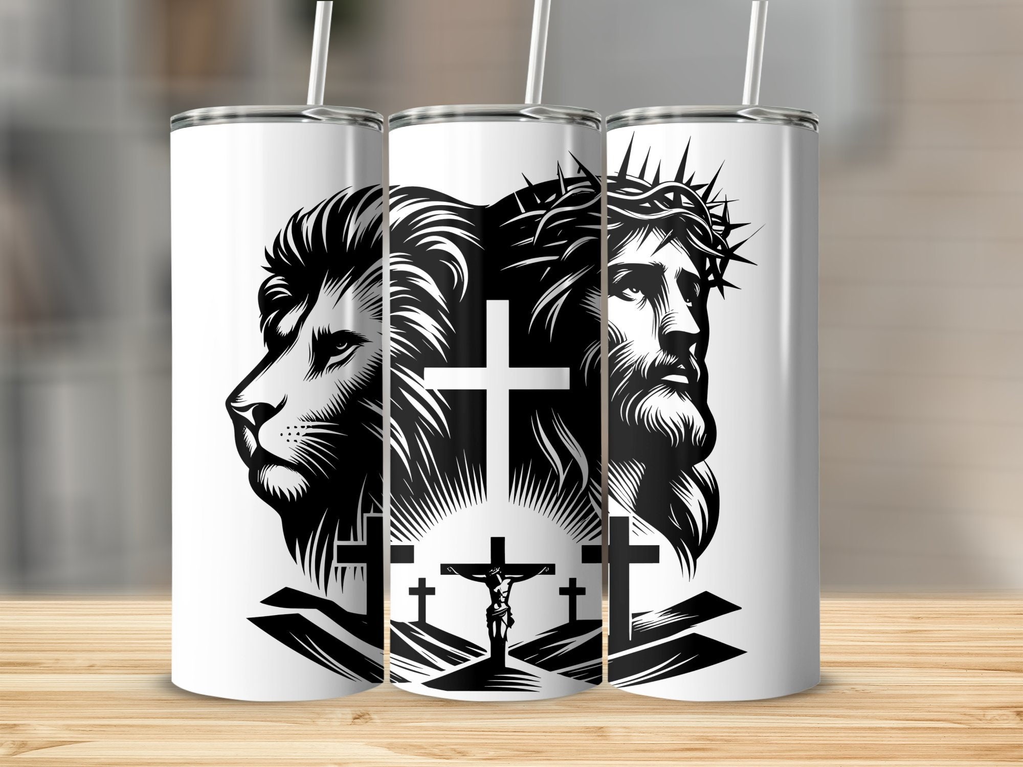 Lion and Jesus With Cross Svg, Christian Clipart, Religious Digital ...