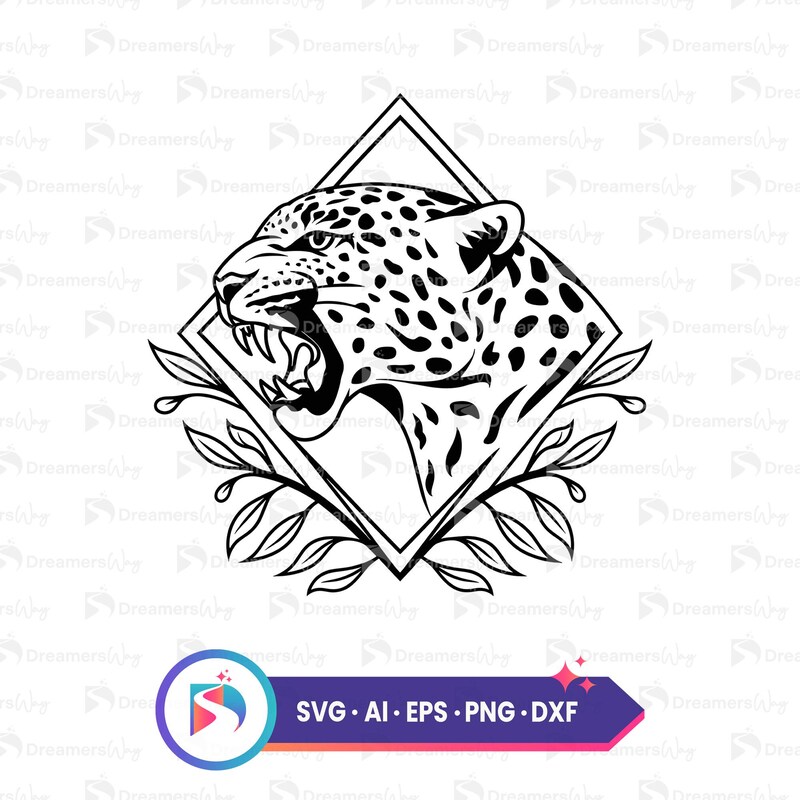 Cheetah Vector - Etsy