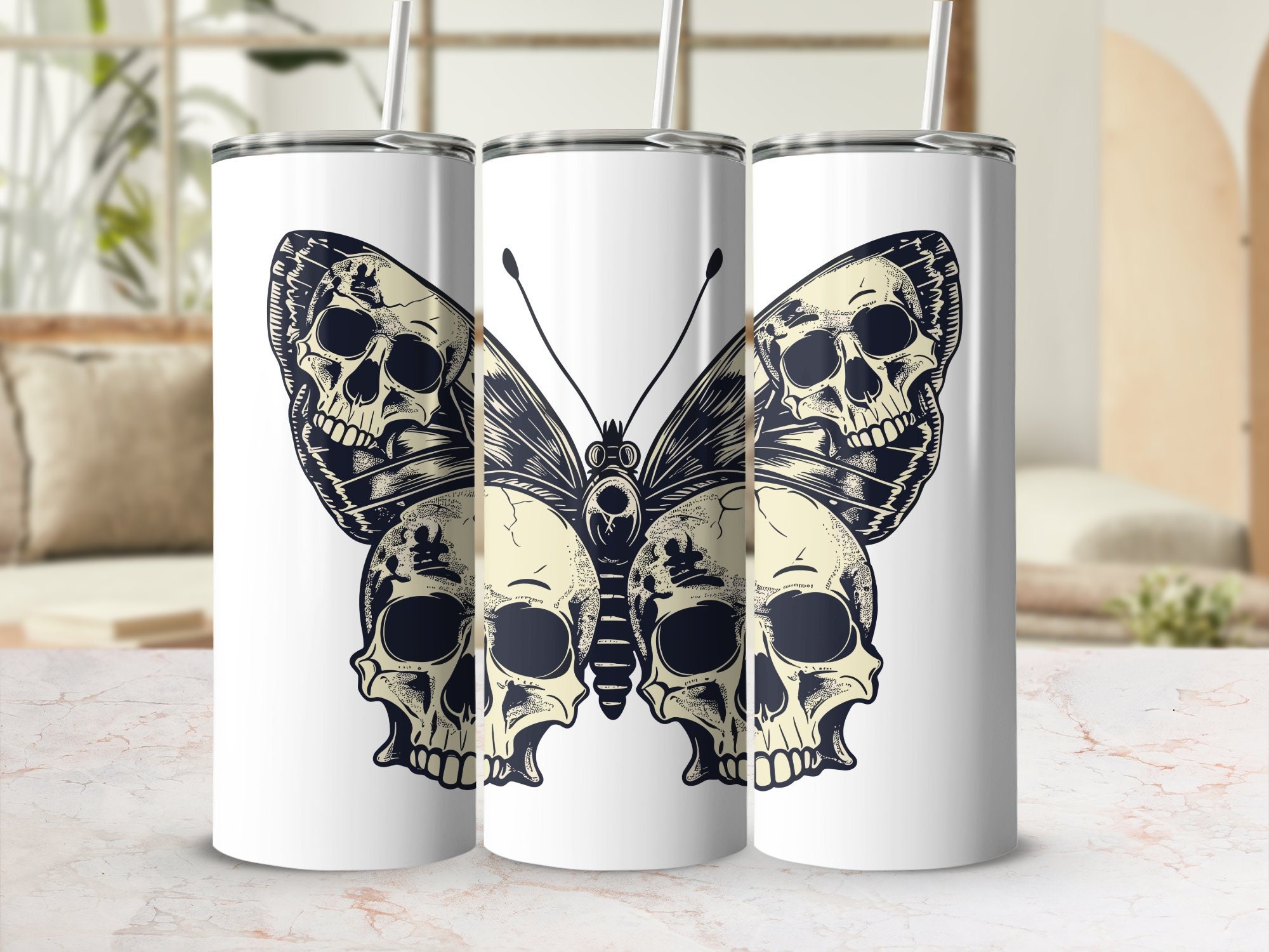 Gothic Skull Butterfly Svg, Digital Download Clipart, Tattoo Design ...