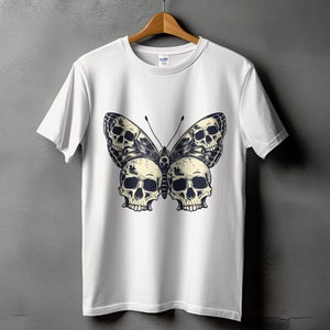 Gothic Skull Butterfly Svg, Digital Download Clipart, Tattoo Design ...