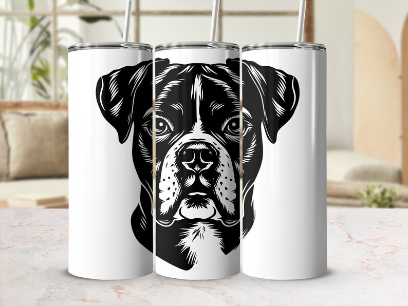 Boxer Dog Vector Illustration, T-shirt Design, Dog Svg, Best for Print ...