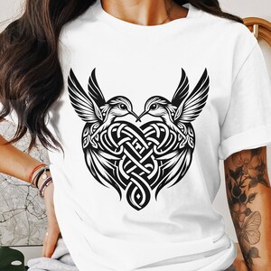 Celtic Hummingbird Shape of Heart Vector Illustration Svg, Ai, Eps, Png ...