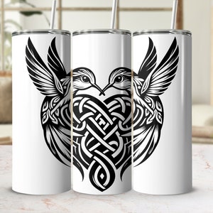 Celtic Hummingbird Shape of Heart Vector Illustration Svg, Ai, Eps, Png ...