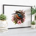 Steampunk Kingfisher Clipart, Mechanical Bird Graphics Flying Gears ...