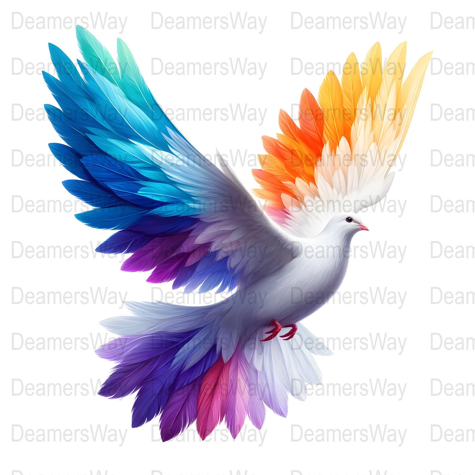 10 Dove Digital Clipart, Dove Illustration, Instant Download, High ...