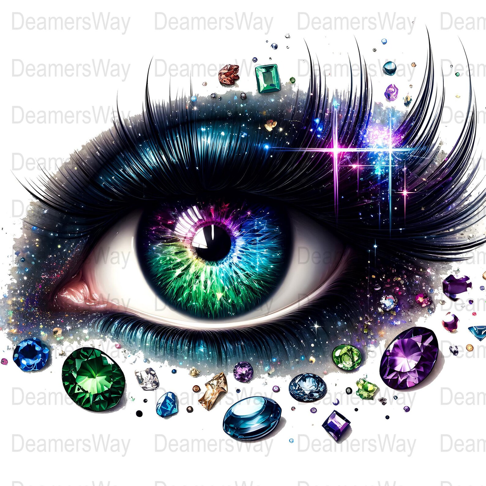 Colorful Eye Clipart Bundle: 10 High-quality Transparent Png Files ...