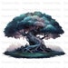 10 Mystical Tree of Life Digital Artwork, Fantasy Tree Clipart Bundle ...