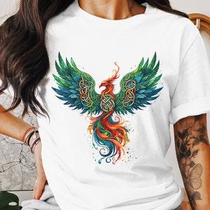 Watercolor Celtic Phoenix Vector Illustration Svg, Celtic Knot Artwork ...