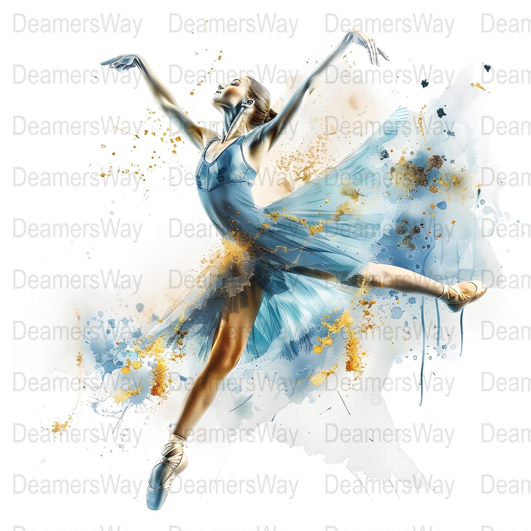 10 Ballet Dancer Digital Clipart, Ballet Dancer Illustration, Instant ...