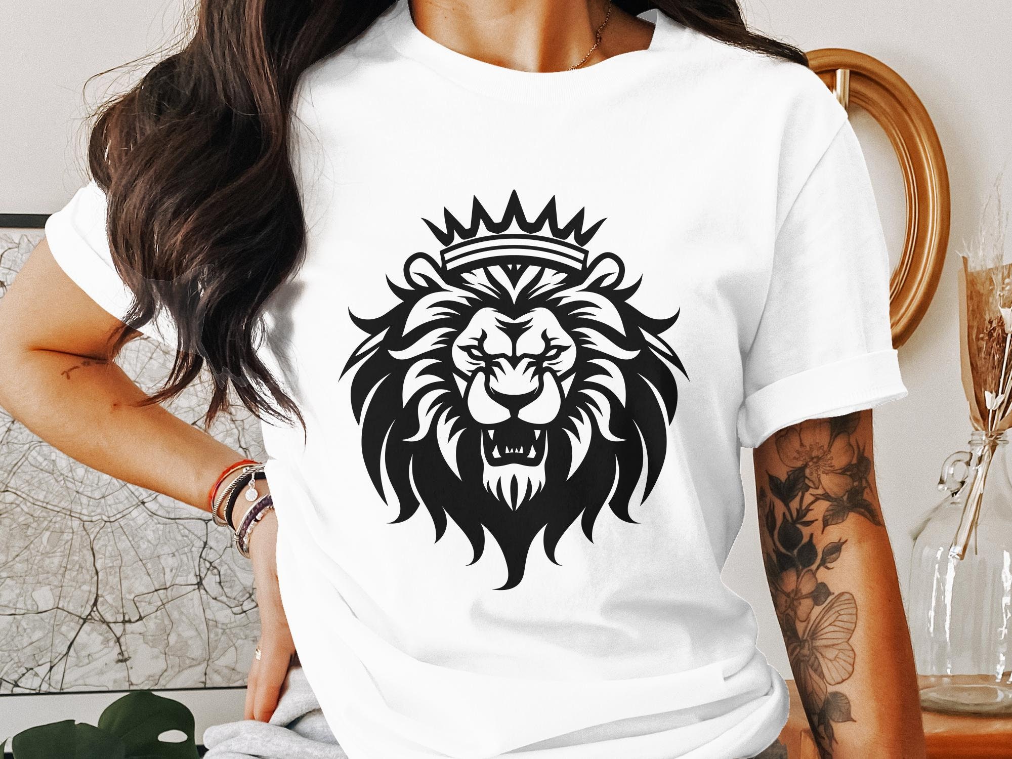 Angry Lion King Crown, Svg, Digital Download for Vinyl and Heat ...