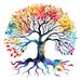 10 Watercolor Tree of Life Digital Clipart, Tree of Life Illustration ...