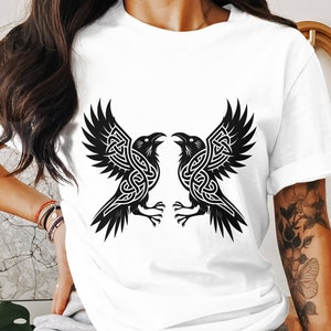 Viking Ravens Digital Art, Norse Mythology Svg Bundle, Celtic Raven ...