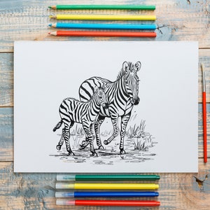 25 Wild Animals Coloring Pages. Wild Animals Coloring Book. Printable ...