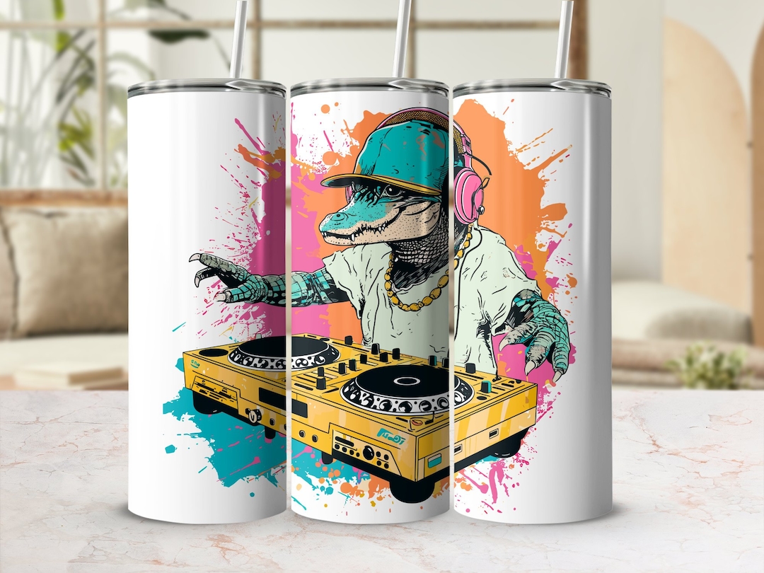 Dj Alligator Vector Illustration Vector Illustration, Svg Cut File ...