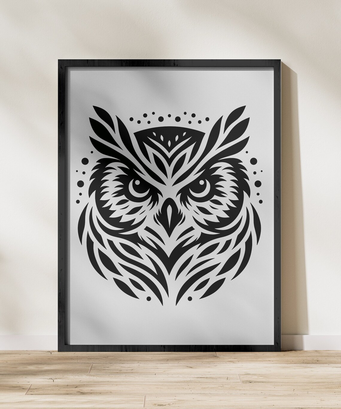 Cute Owl Svg File, Digital Download for Cricut, Silhouette, Tribal ...
