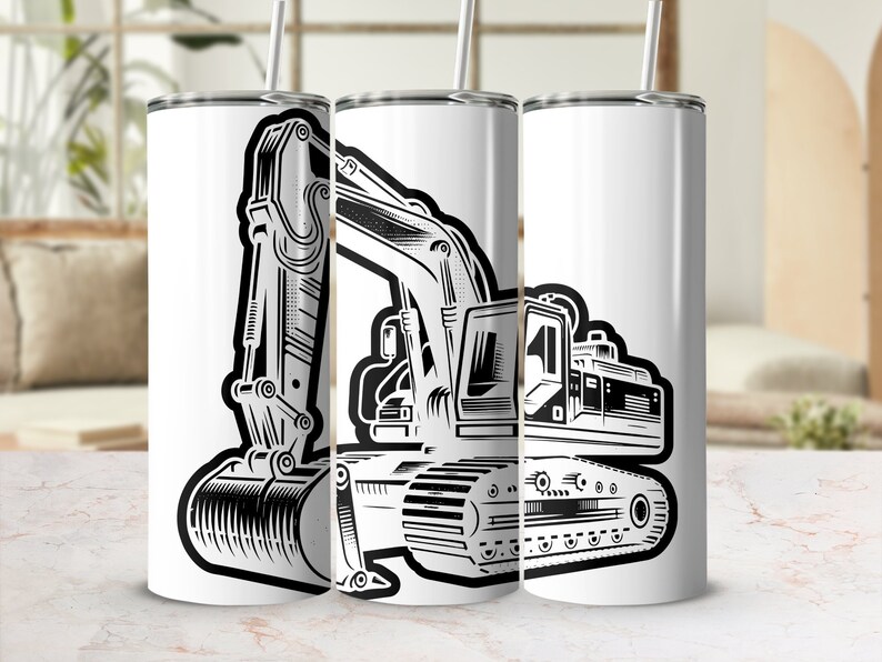 Excavator Vector Art Svg, Construction Vehicle Digital File, Ai, Eps ...