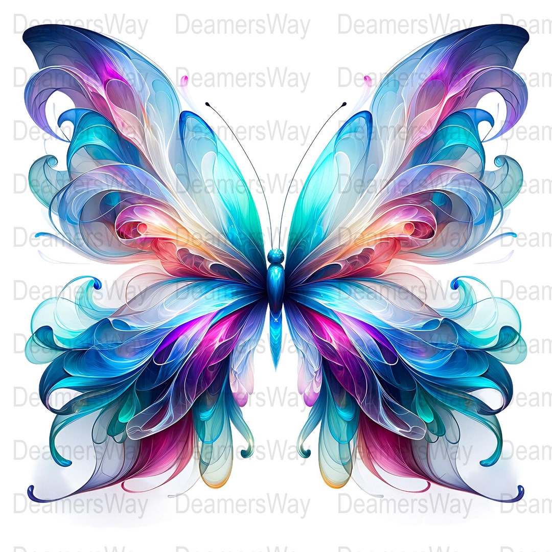 Mystical Butterfly Clipart Bundle: 10 High-quality Transparent Png and ...