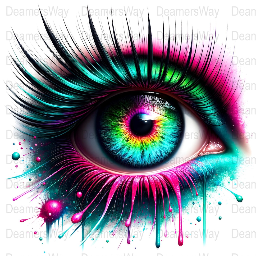 Colorful Eye Clipart Bundle: 10 High-quality Transparent Png Files ...