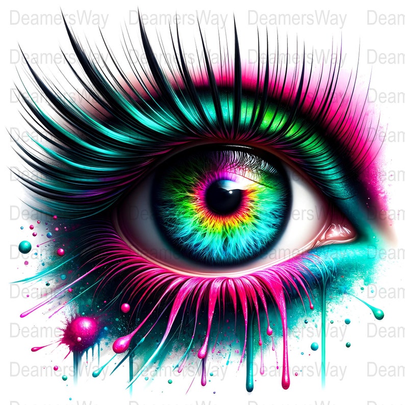 Colorful Eye Clipart Bundle: 10 High-quality Transparent Png Files ...