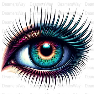 Colorful Eye Clipart Bundle: 10 High-quality Transparent Png Files ...