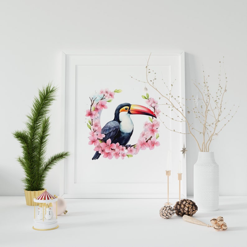 Watercolor Toucan Clipart, Toucan Bundle, Nursery Clipart, Toucan PNG ...