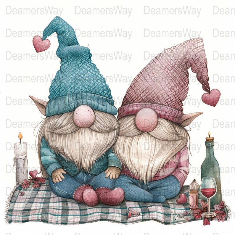 Christmas Gnome Clipart Bundle: 10 High-quality Transparent Png and Jpg ...