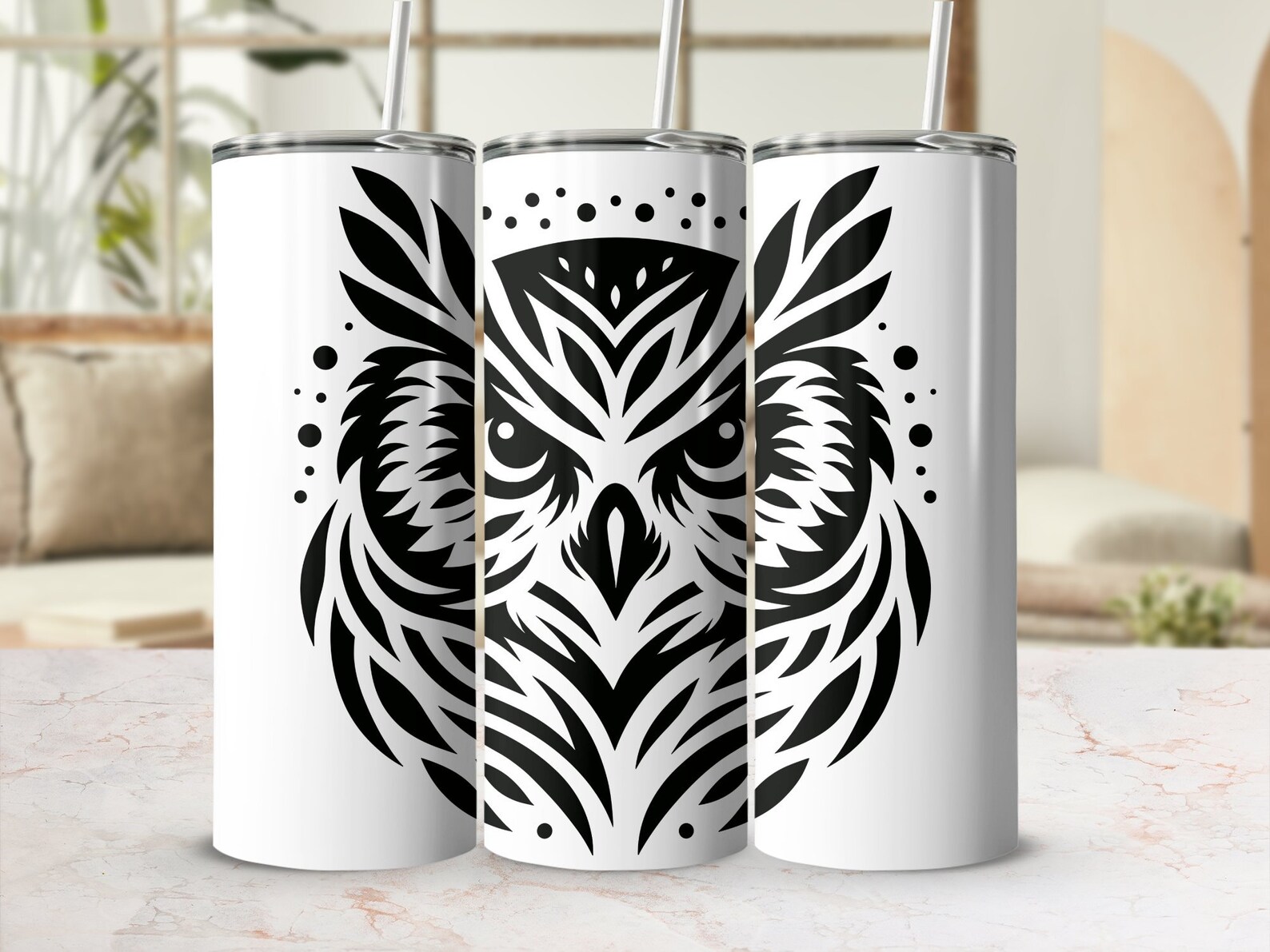 Cute Owl Svg File, Digital Download for Cricut, Silhouette, Tribal ...