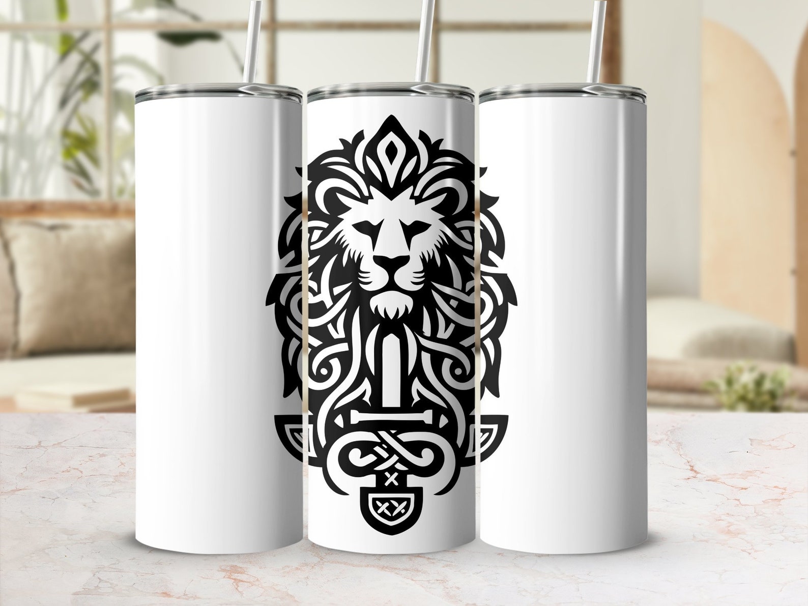 Celtic Lion Head SVG, Vector Cut File for Cricut, King Lion Png, Lion ...
