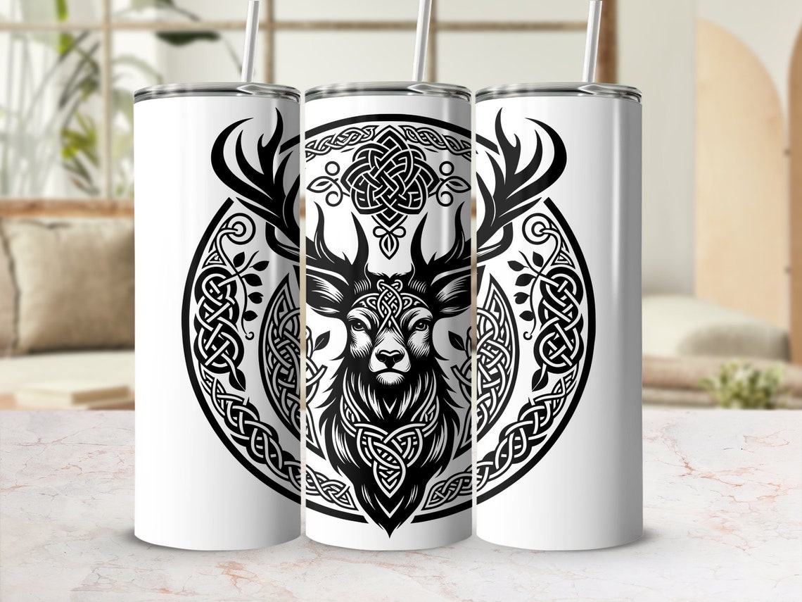 Celtic Deer Vector Art, Svg, Dxf, Png, Ai, Eps Files for Cricut and ...