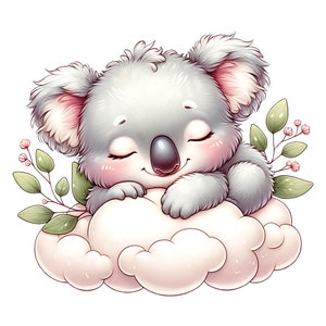 Baby Koala Clipart Bundle, 10 High-quality Transparent Png and Jpg ...