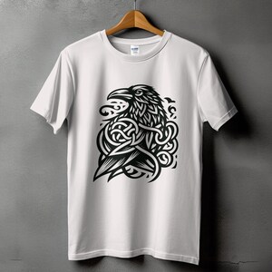 Celtic Raven Svg, Crow Black Vector Illustration, Crow Svg Files for ...