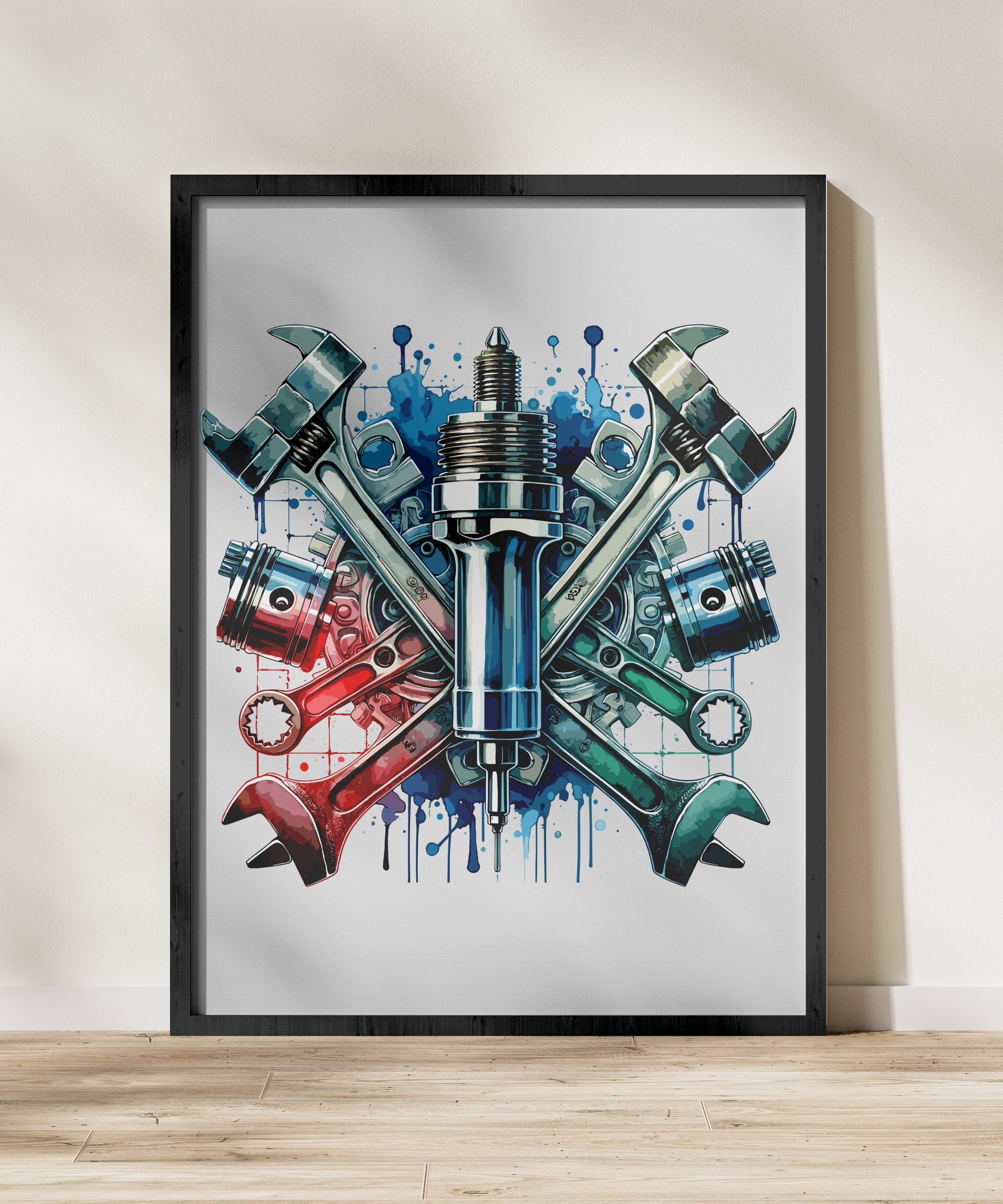 Watercolor Repair Tools Svg, Mechanic Tools Clipart, Digital Download ...