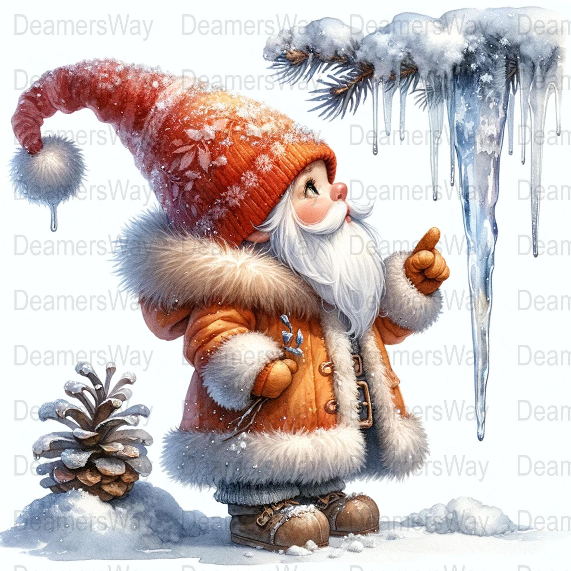 Christmas Gnome Clipart Bundle: 10 High-quality Transparent Png and Jpg ...