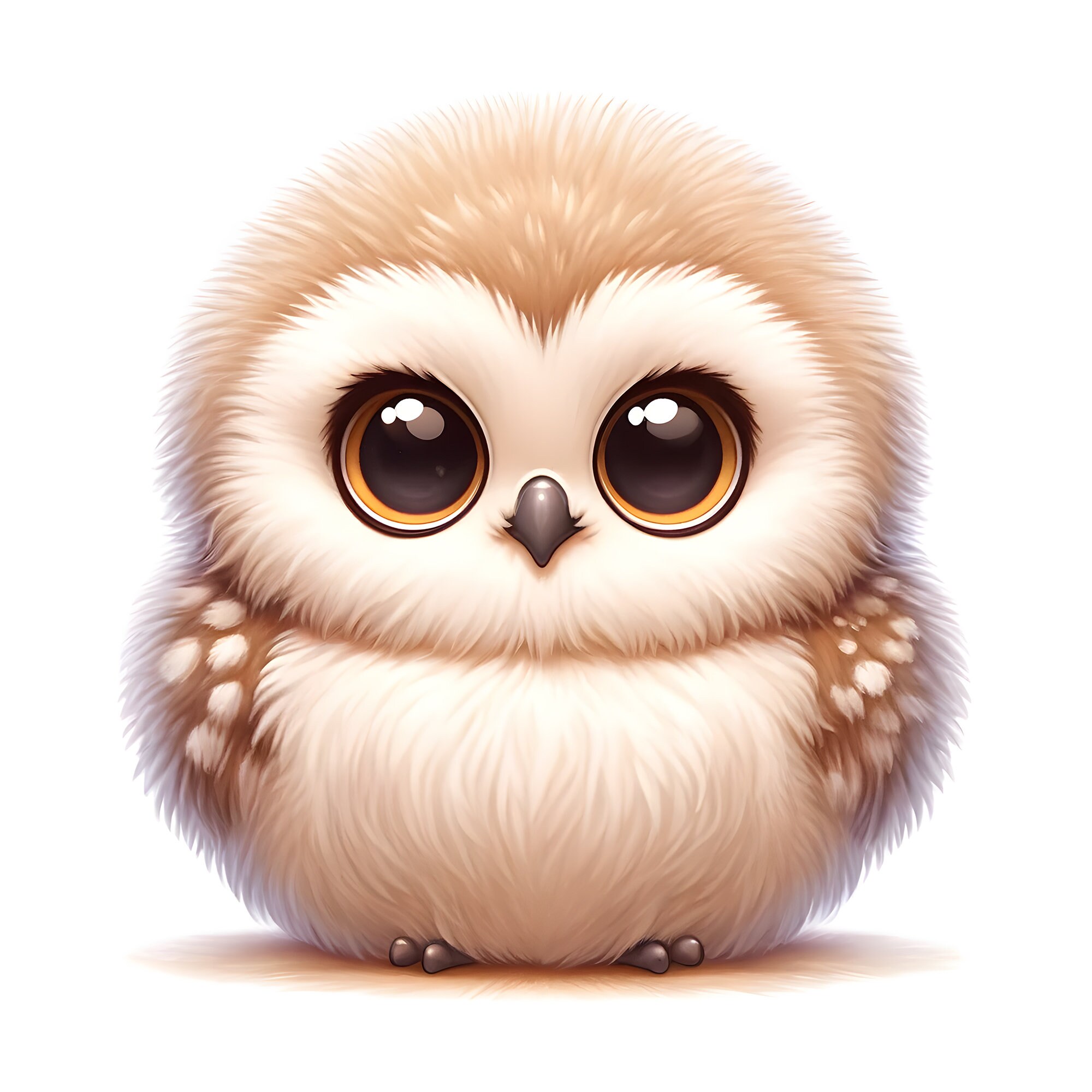 10 Cute Owl Digital Clipart, Cute Owl Illustration, Instant Download ...