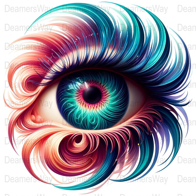 Colorful Eye Clipart Bundle: 10 High-quality Transparent Png Files ...