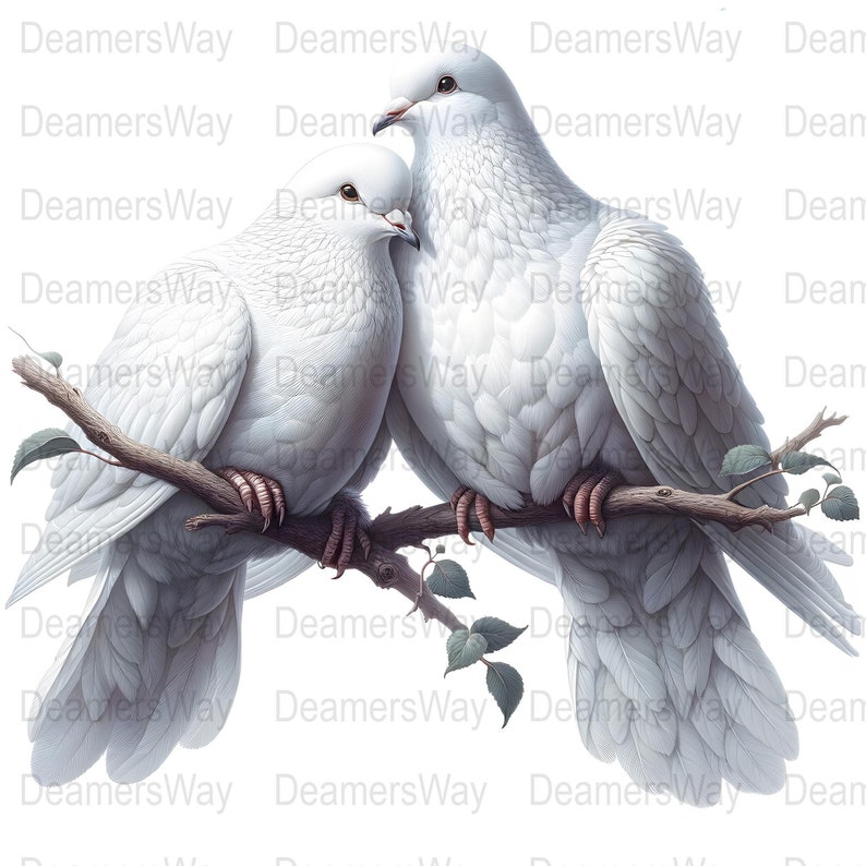 10 Dove Digital Clipart, Dove Illustration, Instant Download, High ...