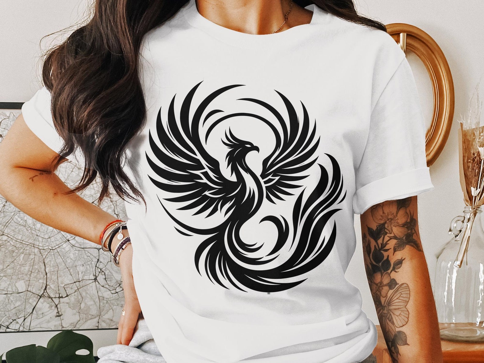 Phoenix Bird Svg, Ai, Eps, Png, Dxf, Digital Download, Phoenix Wing ...