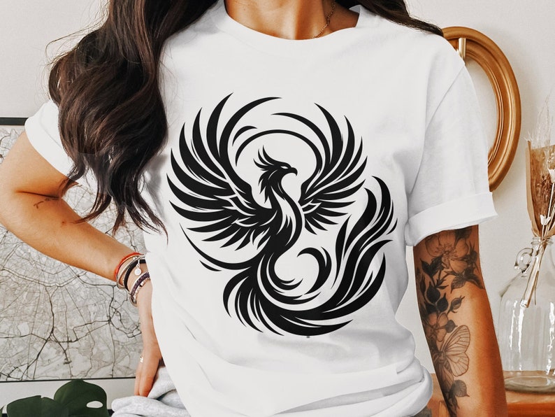 Phoenix Bird Svg, Ai, Eps, Png, Dxf, Digital Download, Phoenix Wing ...