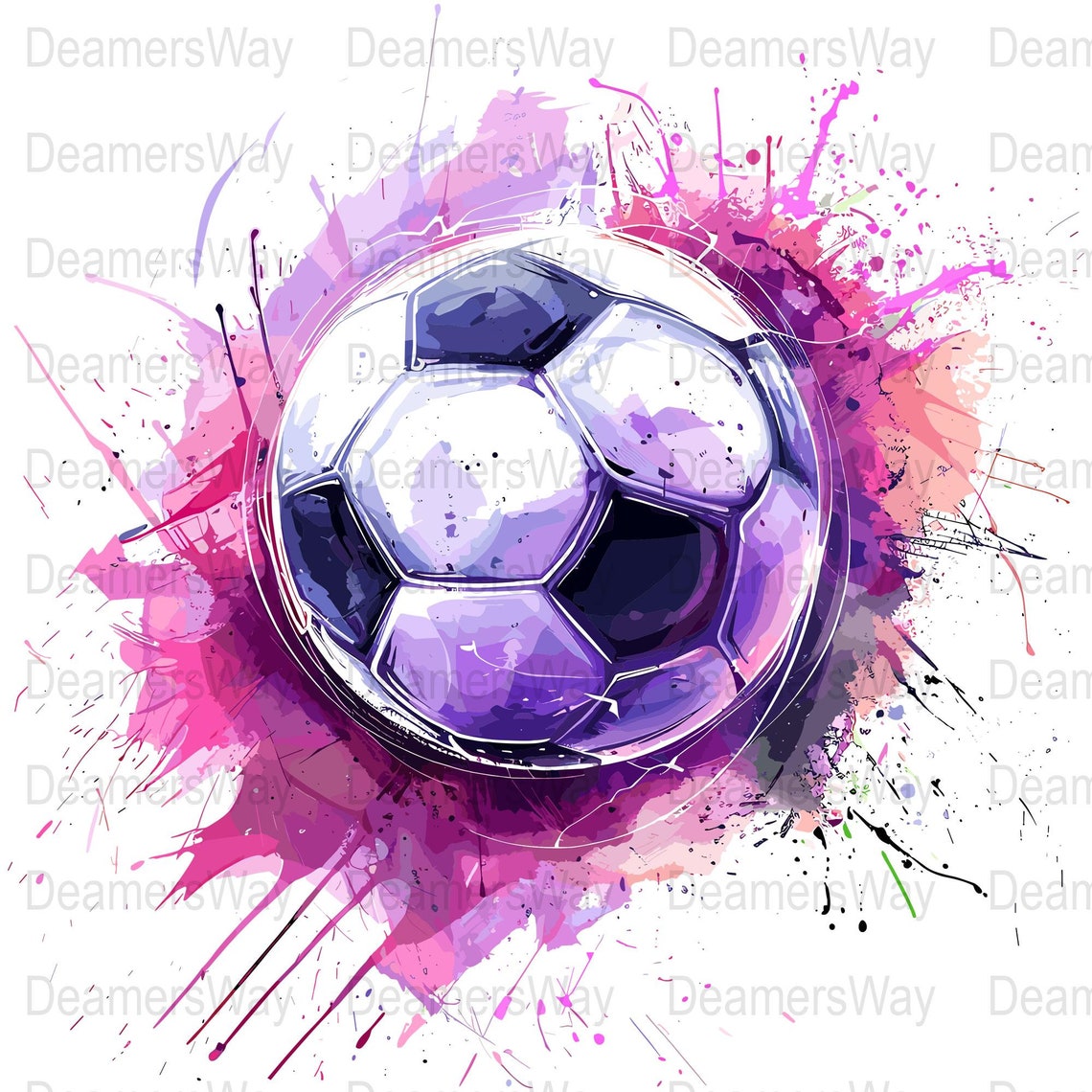 Colorful Soccer Ball Clipart Bundle: 10 High-quality Transparent Png ...