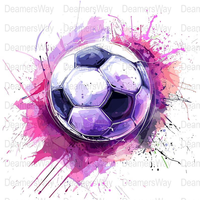 Colorful Soccer Ball Clipart Bundle: 10 High-quality Transparent Png ...