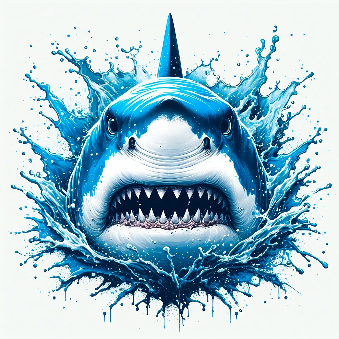 10 Shark Digital Art, Ocean Predator Illustration, High-resolution Png ...